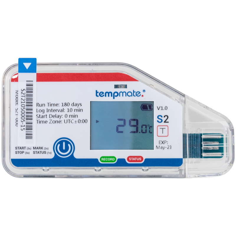 tempmate-S2-T Single Use USB Temperature Data Logger – Signatrol Ltd